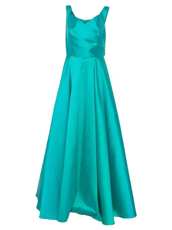 ALESSANDRO LEGORA Sleeveless Bow Detail Maxi Dress - Green