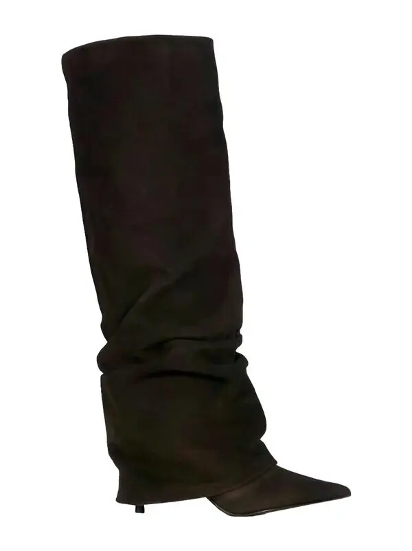 LE SILLA Slouchy Pointed-toe Stiletto Boots - Brown