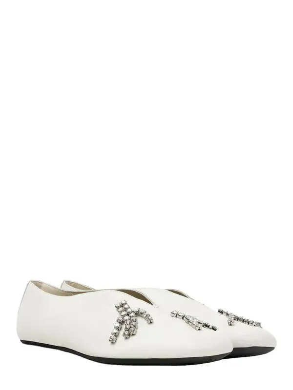 Camper Casi Myra Crystal-embellished Ballet Flats - White