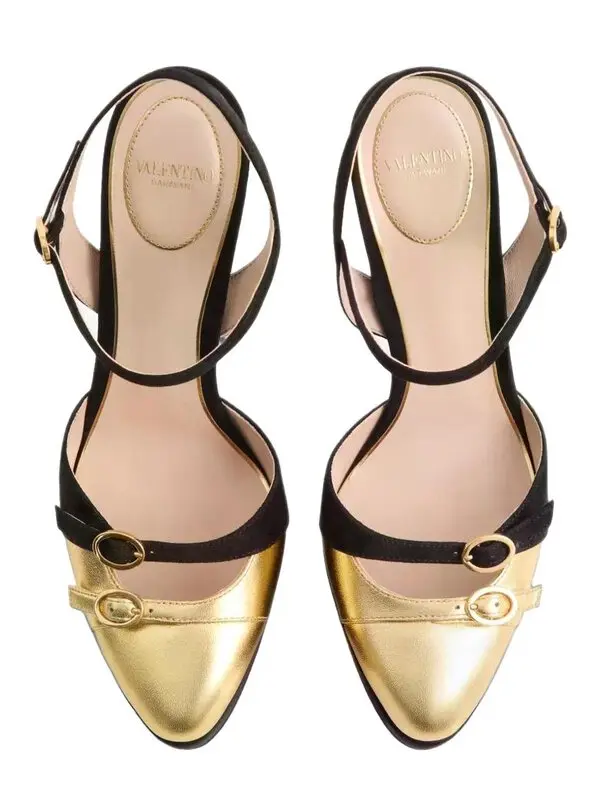 Valentino Garavani Crasher Platform Pumps In Suede - Black