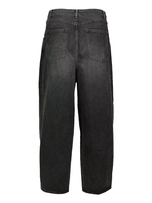 Needles Faded Panelled Jeans - Black