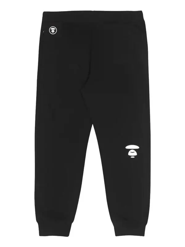 AAPE BY *A BATHING APE Moonface Fleece Track Pants - Black