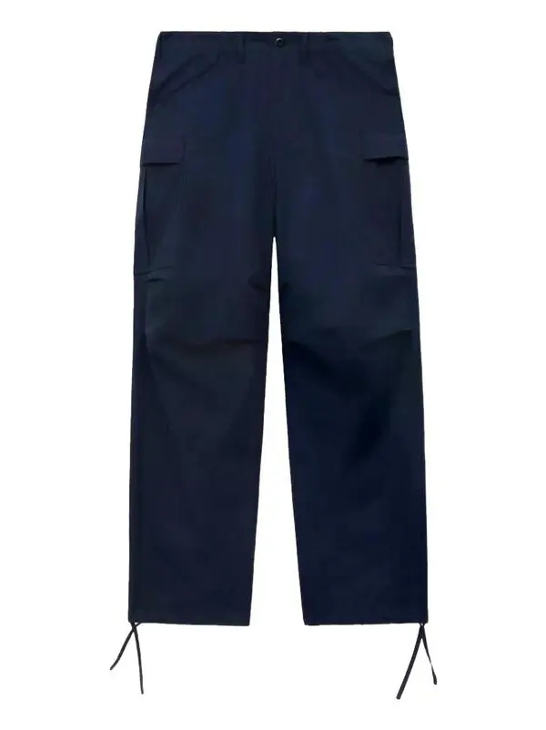 Kenzo Varsity Embroidered Cargo Pants - Blue
