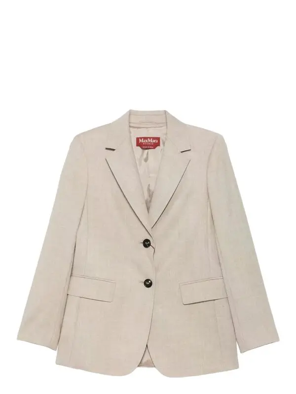 Max Mara Single-breasted Notched-lapel Blazer - Neutrals