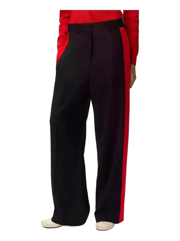 Loewe Tailored Trousers With Side Stripe Detail - Black