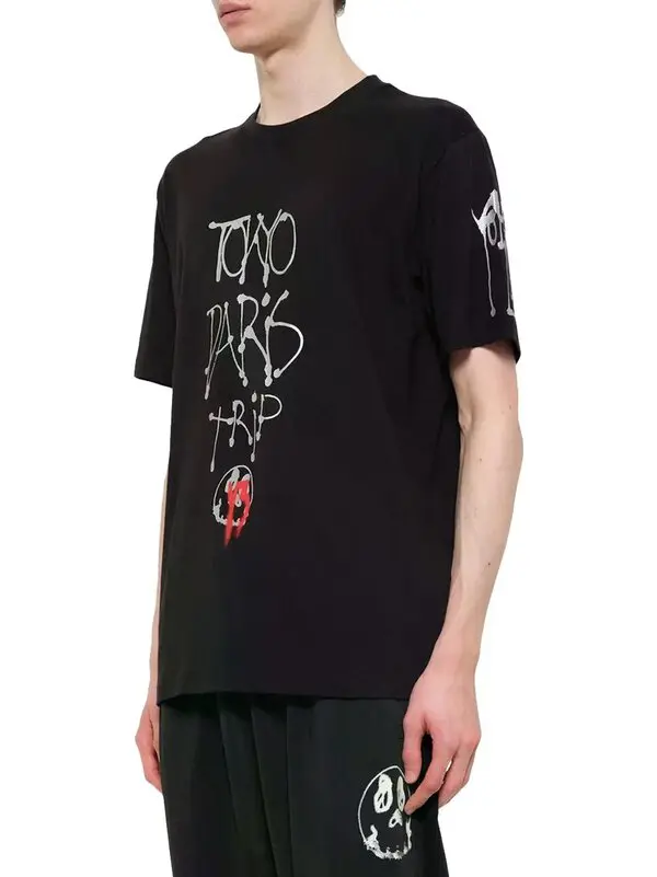 Y3 Graphic-print T-shirt - Black