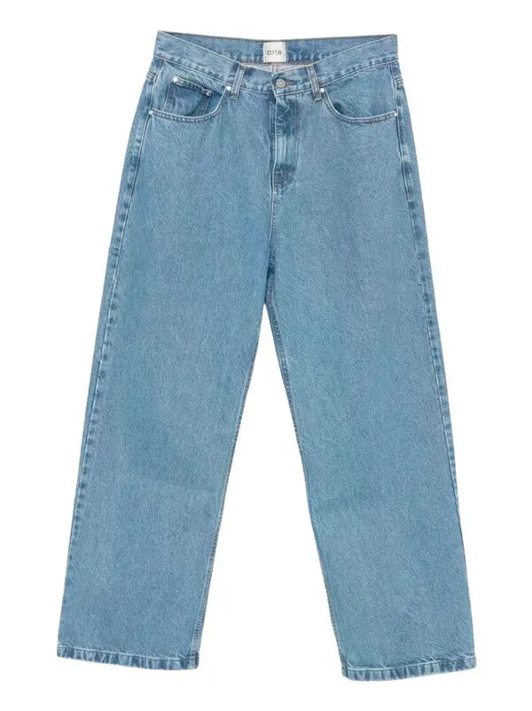 ARTE ANTWERP Logo Print Straight Leg Jeans - Blue