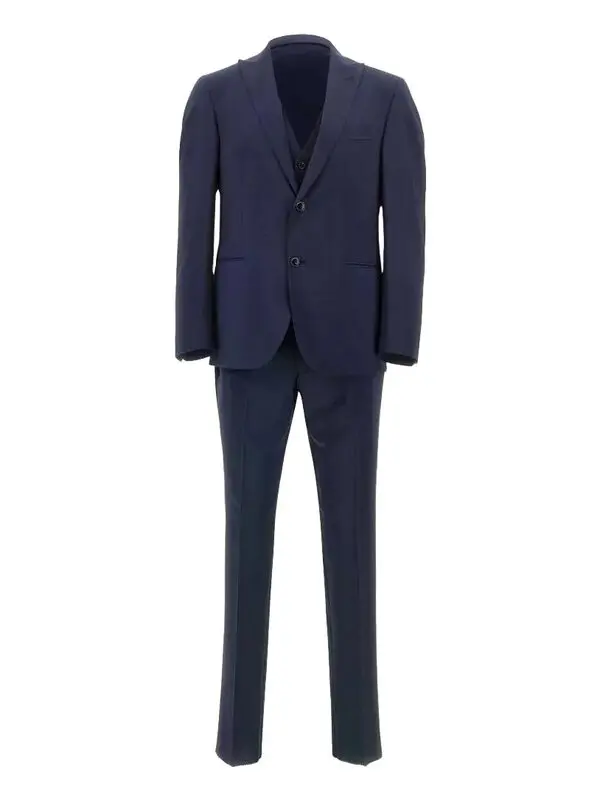 Corneliani Single-breasted Buttoned Suit - Blue