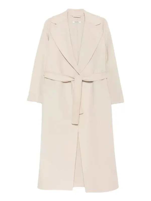 Max Mara Belted Wrap Coat - Neutrals