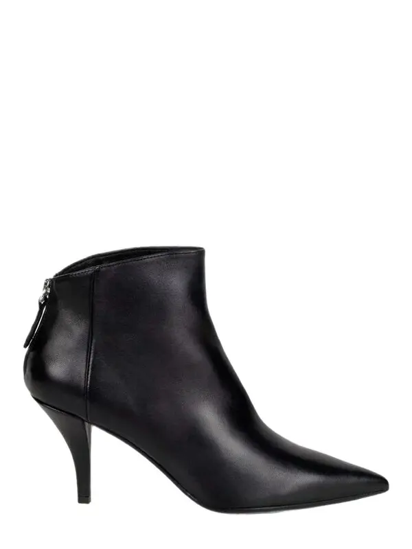 CHANTAL Pointed-toe Rear-zip Ankle Boots - Black