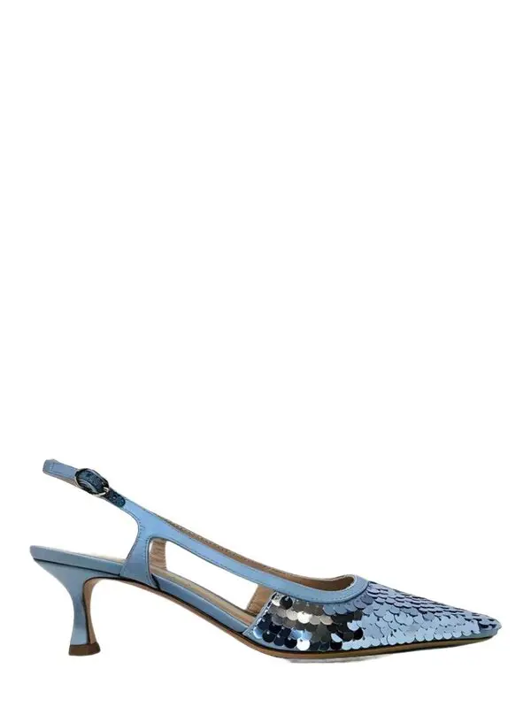 Roberto Festa Sequin-embellished Slingback Pumps - Blue