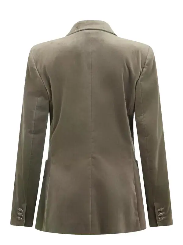 Alberta Ferretti Fitted Notched-lapel Blazer - Green
