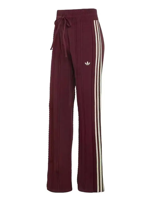 Adidas Chevron Knit Track Pants - Red