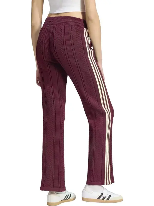 Adidas Chevron Knit Track Pants - Red