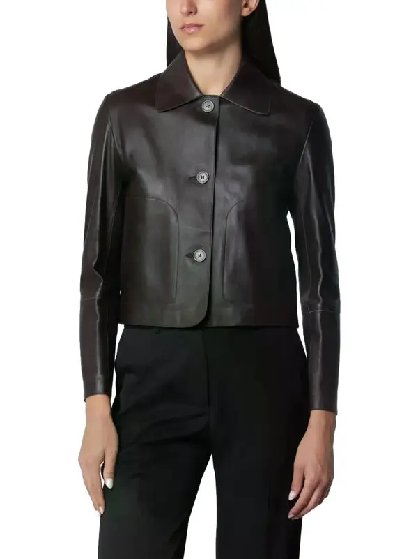 ARMA Emy Leather Jacket - Brown
