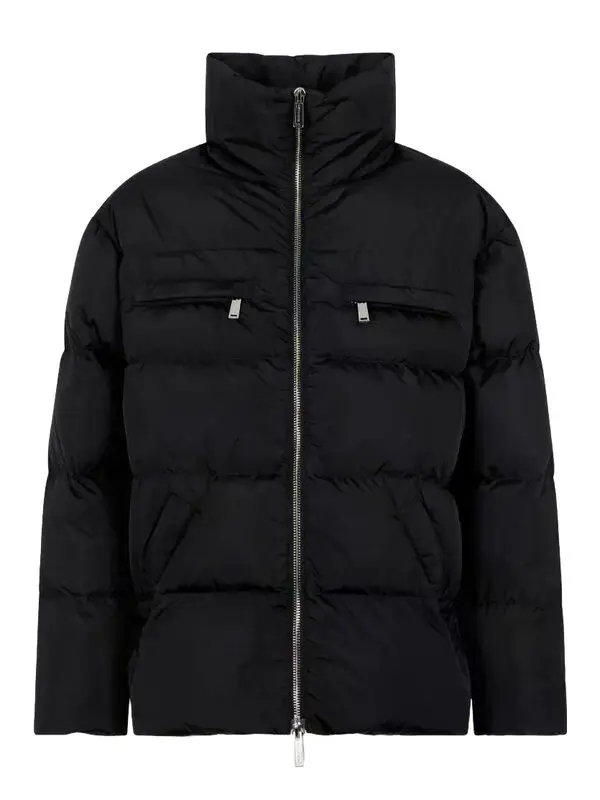 Dsquared2 Colorblock Quilted Down Jacket - Black