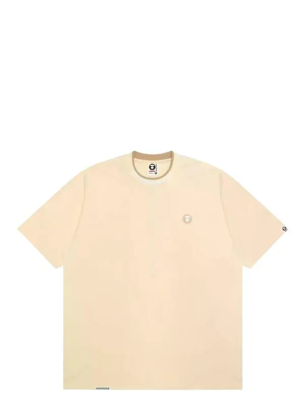 AAPE BY *A BATHING APE Moonface-patch T-shirt - Neutrals