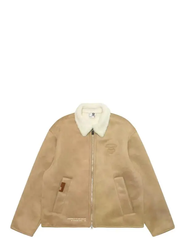 AAPE BY *A BATHING APE Beige Moonface Detail Jacket - Neutrals