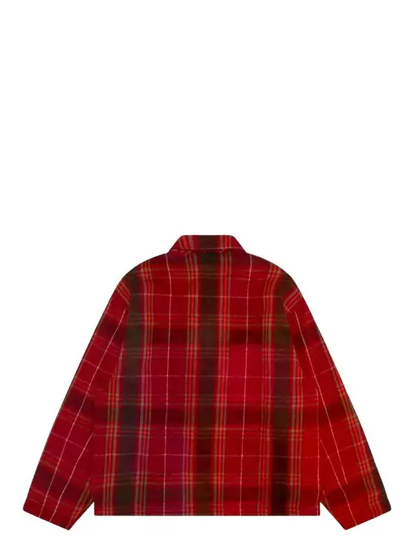 AAPE BY *A BATHING APE Check-pattern Overshirt - Red