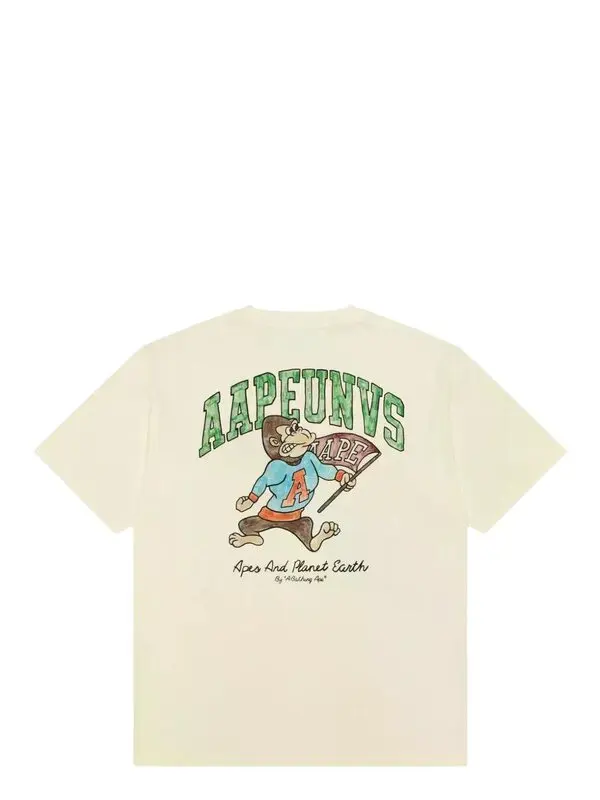 AAPE BY *A BATHING APE Graphic-print T-shirt - Neutrals