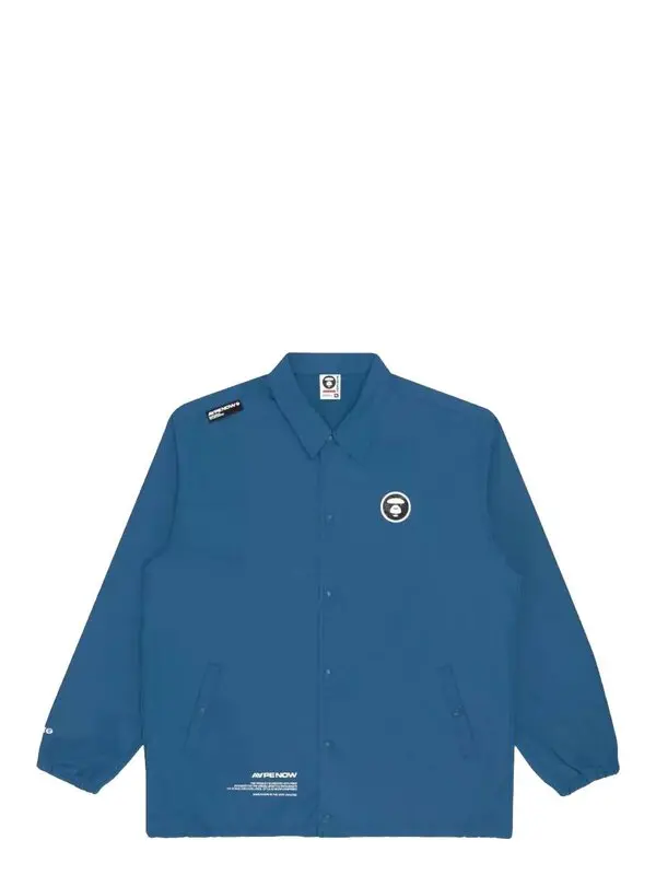 AAPE BY *A BATHING APE Moonface Logo-print Coach Jacket - Blue