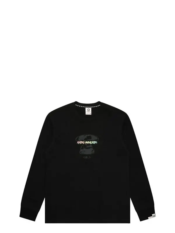 AAPE BY *A BATHING APE Moonface Graphic Sweatshirt - Black