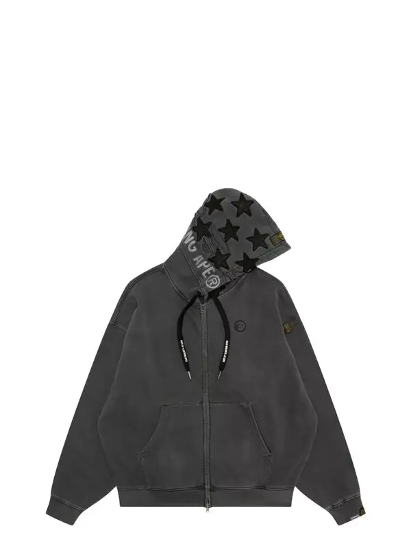 AAPE BY *A BATHING APE Moonface Star Zip-up Hoodie - Grey