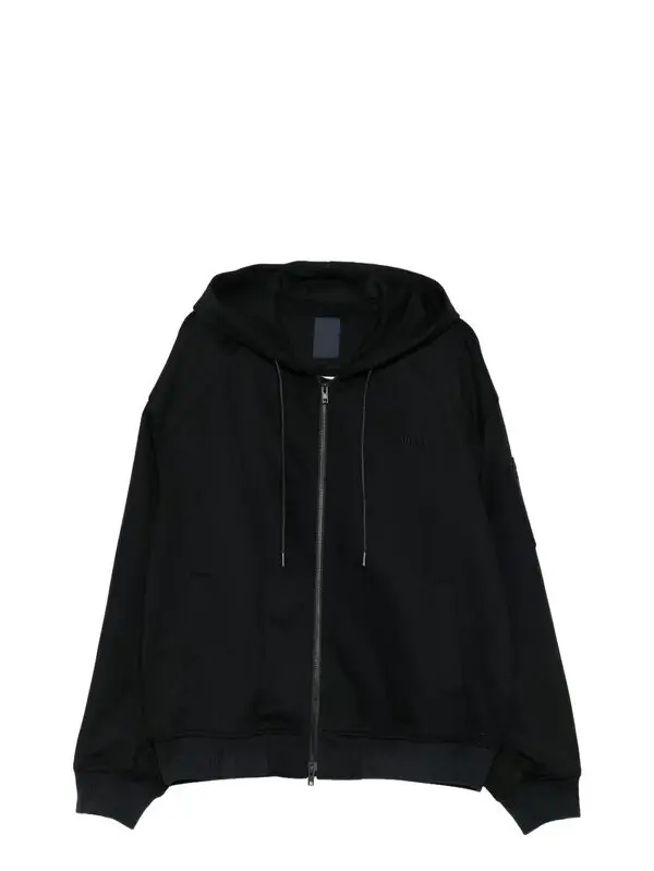 JUUN.J Zip-up Raglan-sleeve Hoodie - Blue