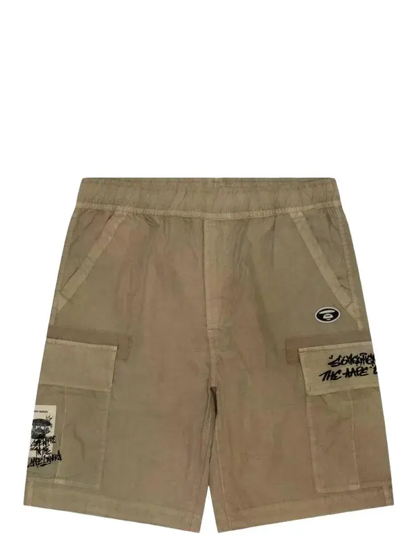 AAPE BY *A BATHING APE Moonface Cargo Shorts - Brown