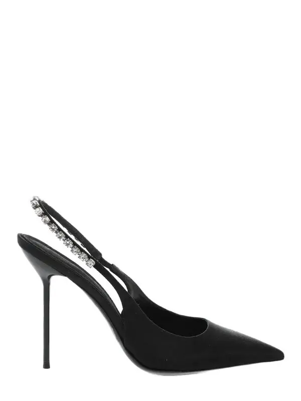 Paris Texas Lidia Crystal-embellished Slingback Pumps - Black