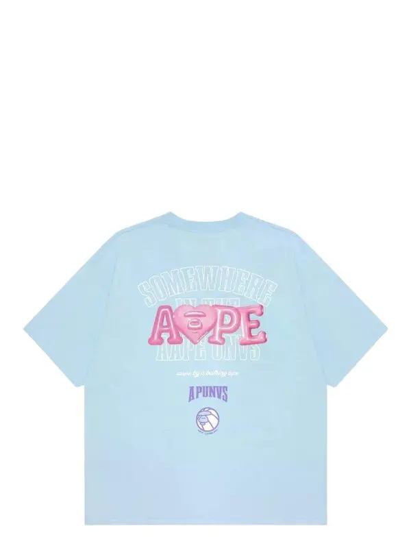 AAPE BY *A BATHING APE Graphic Print T-shirt - Blue