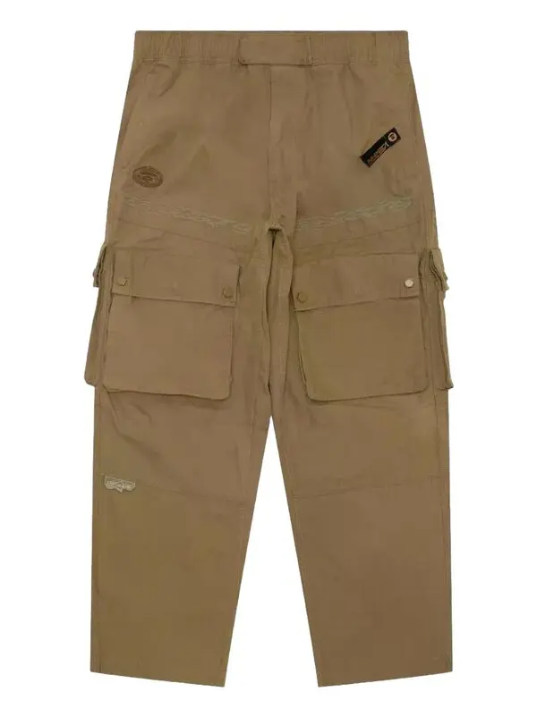 AAPE BY *A BATHING APE Moonface Logo Utility Cargo Pants - Brown