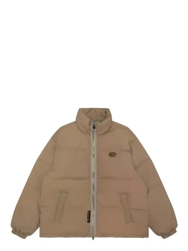 AAPE BY *A BATHING APE Moonface Logo Puffer Jacket - Neutrals