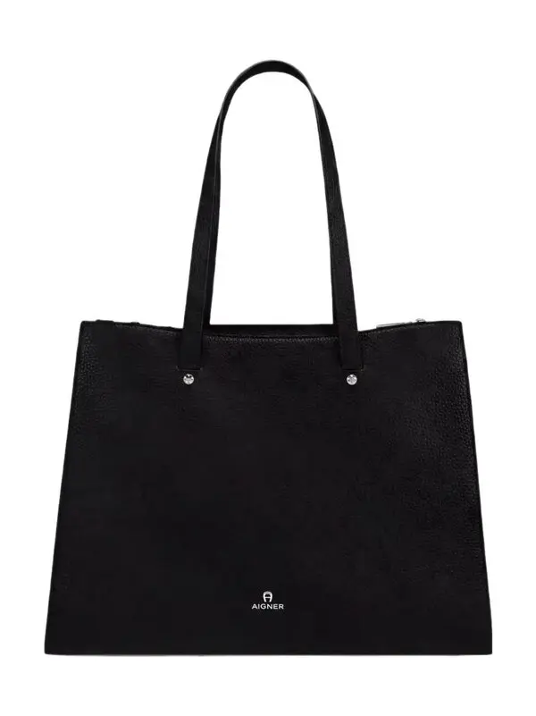 AIGNER Large Ivy Logo-print Tote Bag - Black