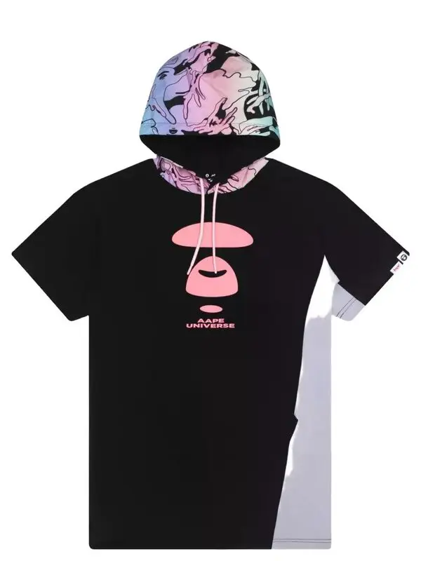AAPE BY *A BATHING APE Camouflage-print Hooded Mini Dress - Pink