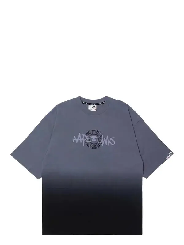 AAPE BY *A BATHING APE Moonface Gradient-print T-shirt - Grey