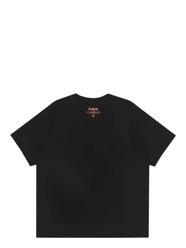 AAPE BY *A BATHING APE Moonface Graphic-print T-shirt - Black