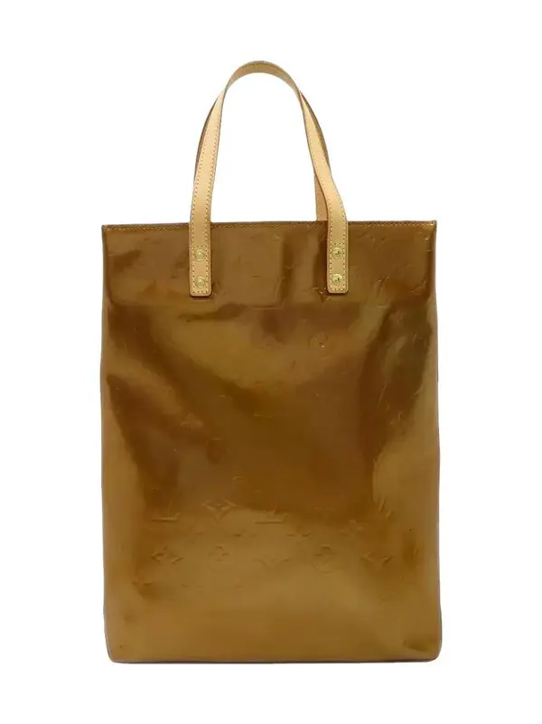 LOUIS VUITTON Monogram Vernis Reade Mm Tote Bag - Brown
