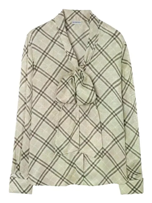 Burberry Patterned Blouse - Neutrals