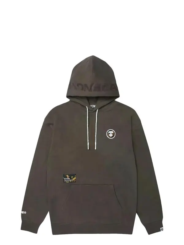 AAPE BY *A BATHING APE Moonface Camouflage Patch Hoodie - Brown
