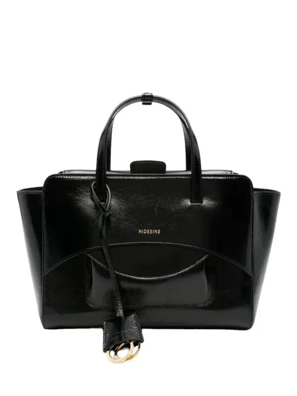 HIDESINS Flap M Crisp Tote Bag - Black