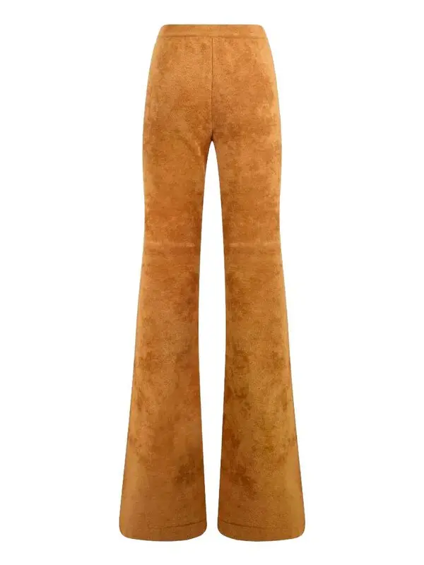 Alberta Ferretti High-waisted Flared Trousers - Brown