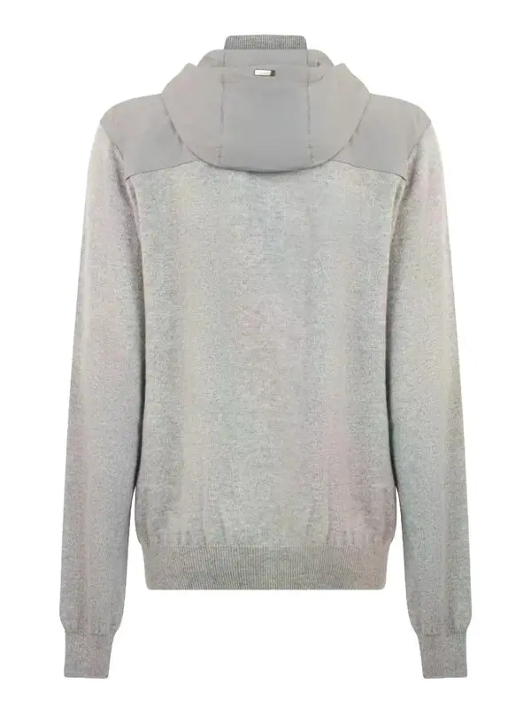 Herno Zip-up Cashmere Hoodie - Grey