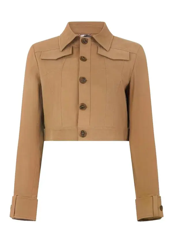 Alberta Ferretti Button-up Jacket - Neutrals
