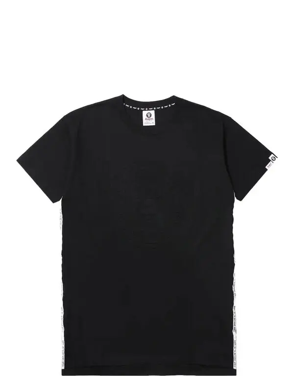 AAPE BY *A BATHING APE Short-sleeve Side-stripe T-shirt - Black