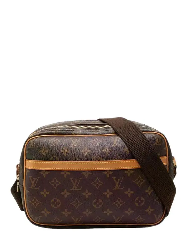 LOUIS VUITTON Monogram Reporter Pm Crossbody Bag - Brown