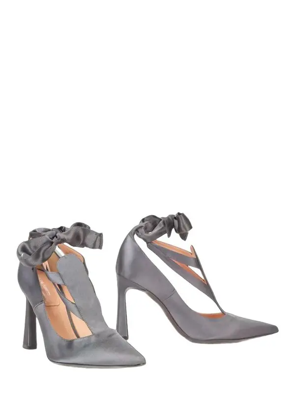 Alberta Ferretti Bow-detail Pointed-toe Pumps - Grey
