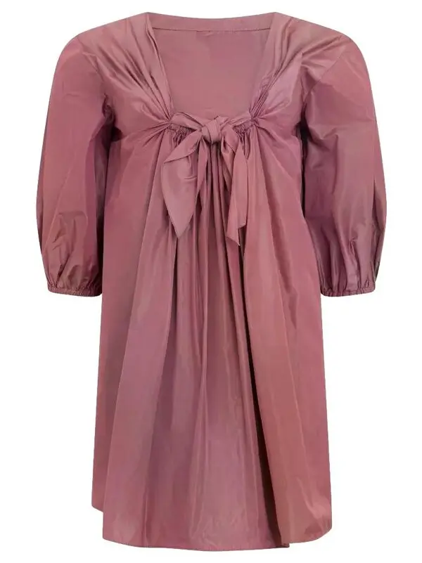 Alberta Ferretti Bow Detail Mini Dress - Pink