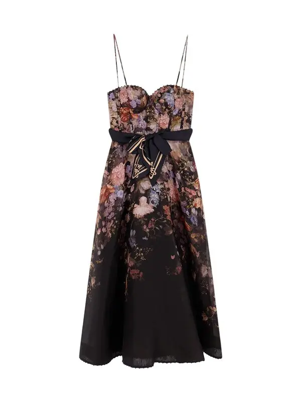 Zimmermann Valiant Corset Picnic Dress - Multicolor