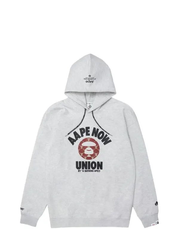 AAPE BY *A BATHING APE Moonface Printed Hoodie - Grey